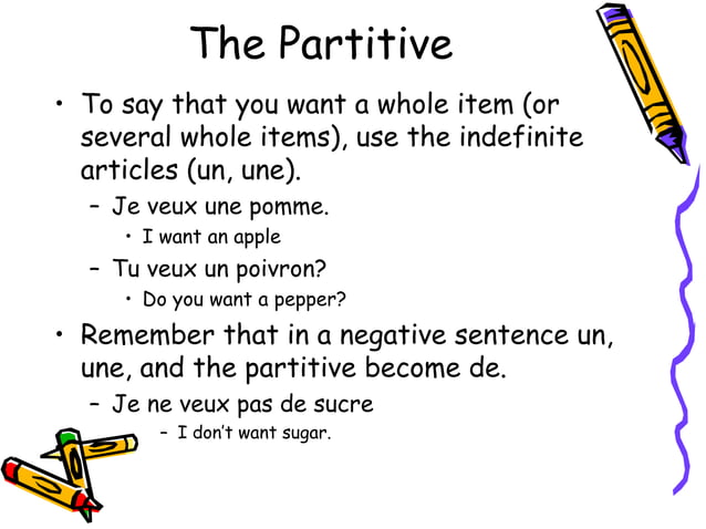 Les articles Partitifs presentation Review.ppt