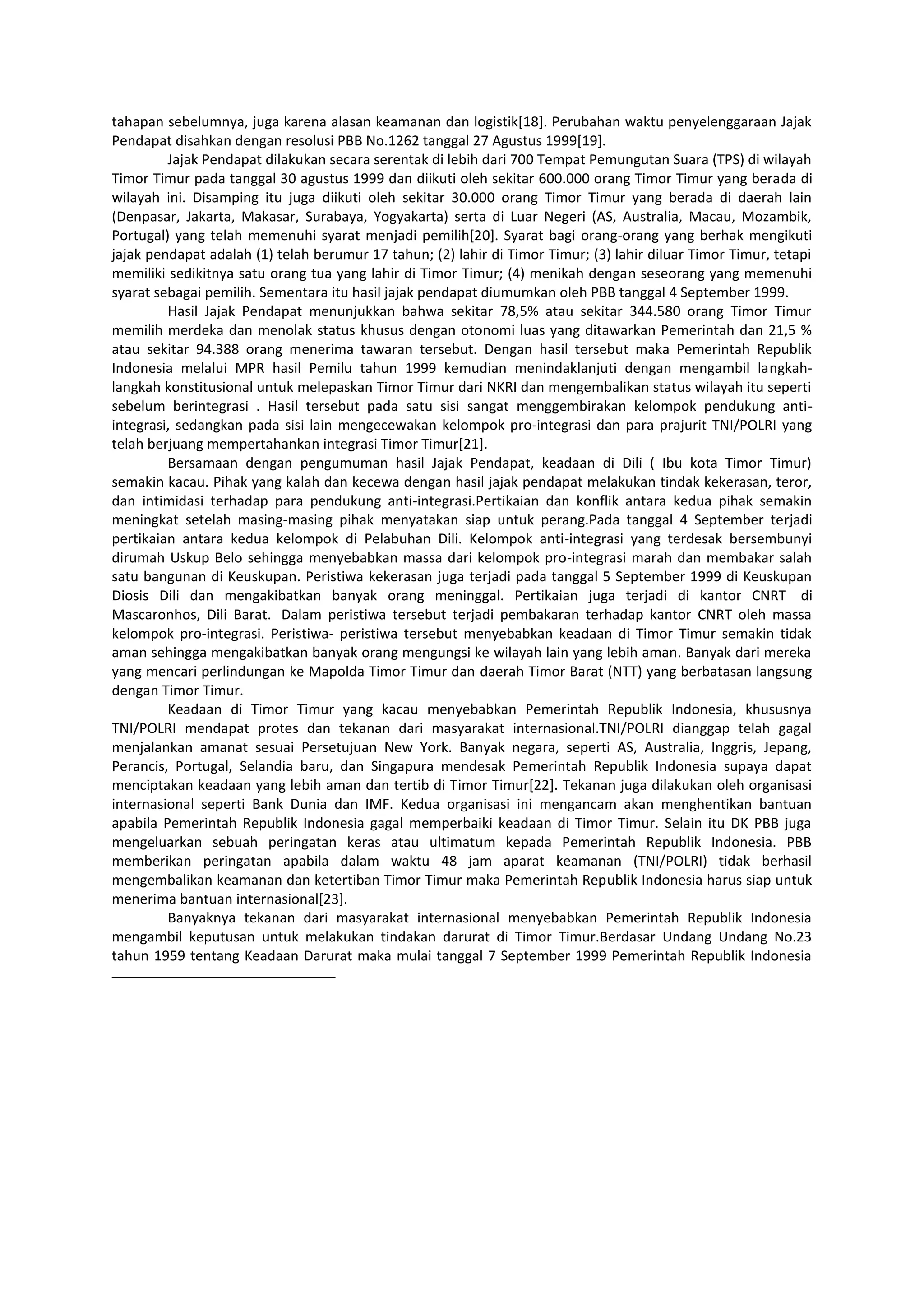 Lepasnya Timor Leste Dari NKRI | DOCX