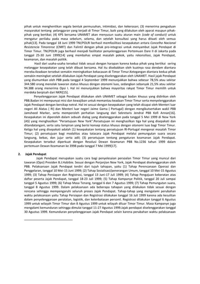 Lepasnya Timor Leste Dari NKRI | DOCX