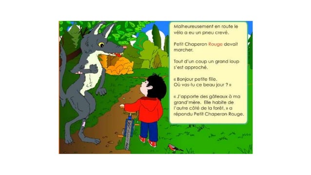 Le Petit Chaperone Rouge _ Red riding hood | PPTX