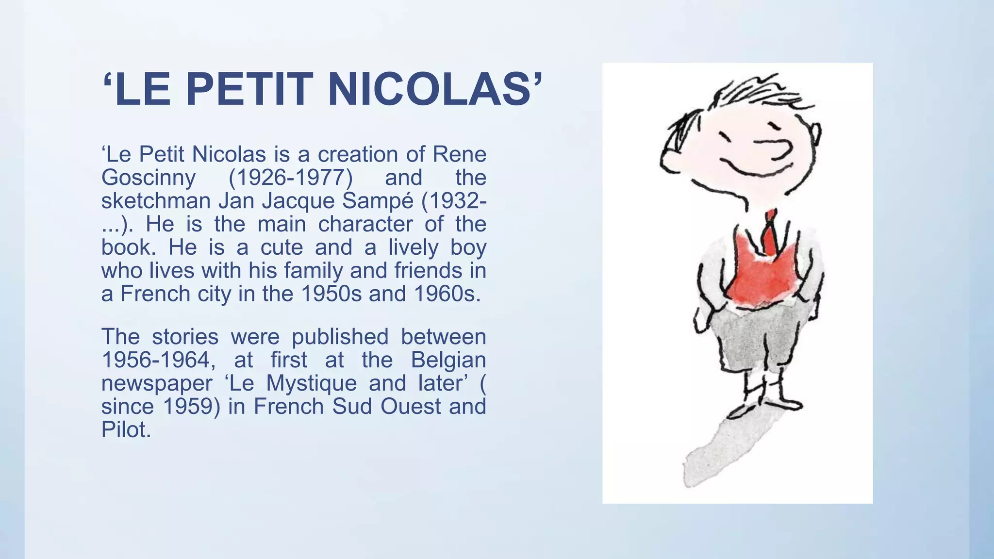 Le Petit Nikolas | PPTX | Comics and Graphic Novels | Books and Literature