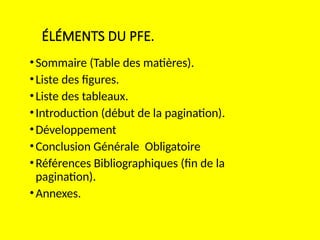 méthodologie de projet de fin d'étude pfe | PPTX