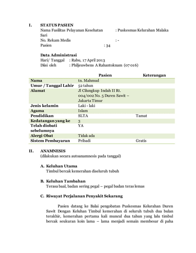 Case and Home Visit | DOCX