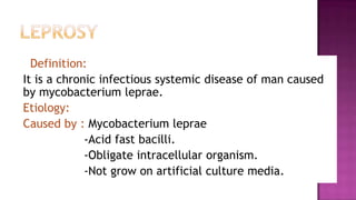 Leprosy Definition Causes Transmission Incubation Period Classification ...