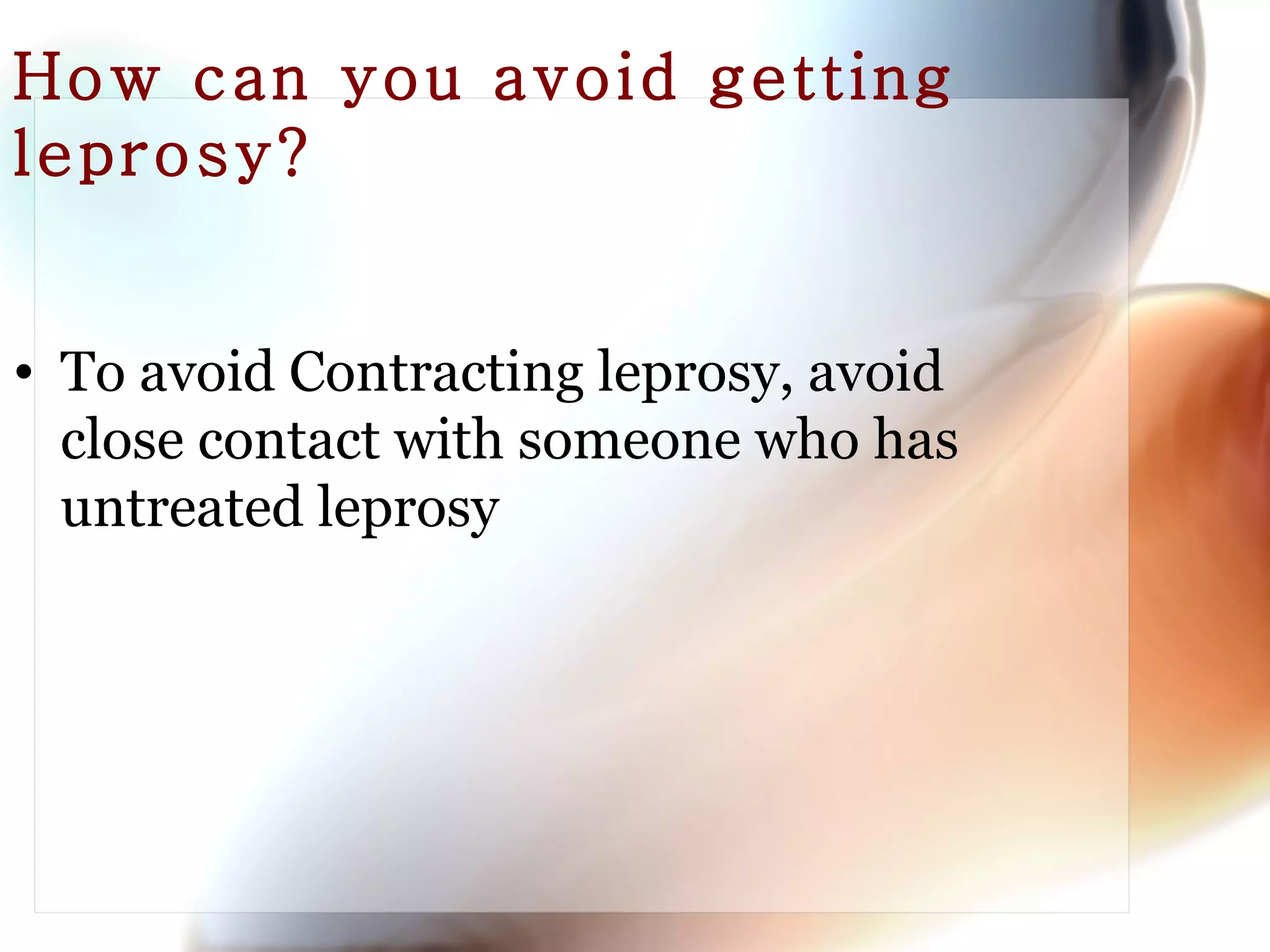 Leprosy | PPT