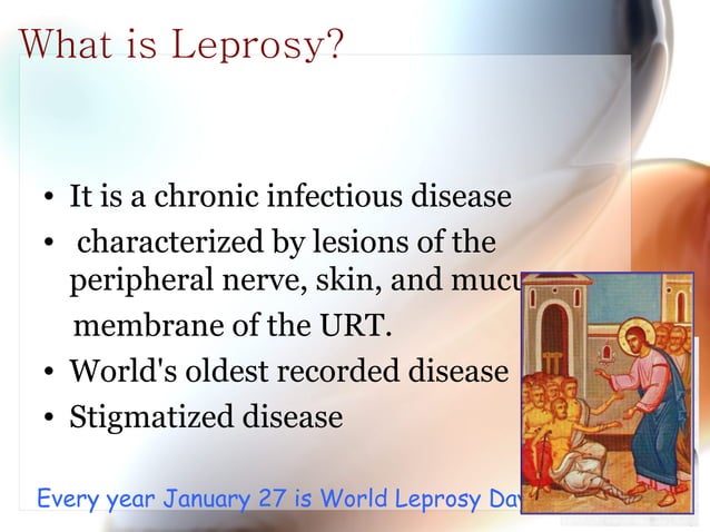 Leprosy | PPT | Infectious Diseases | Diseases and Conditions