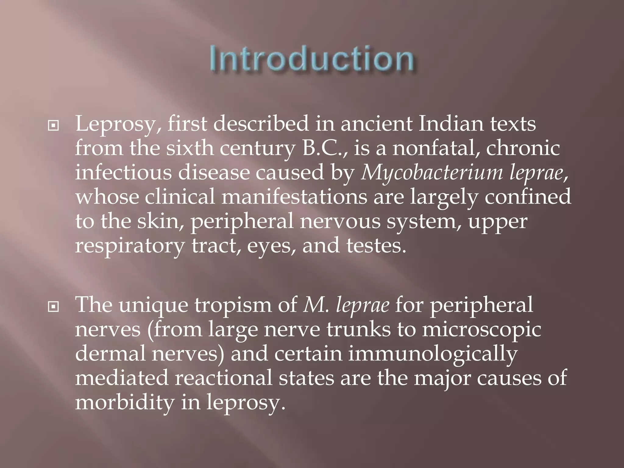 Leprosy | PPT