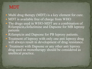 Management of Leprosy | PPTX