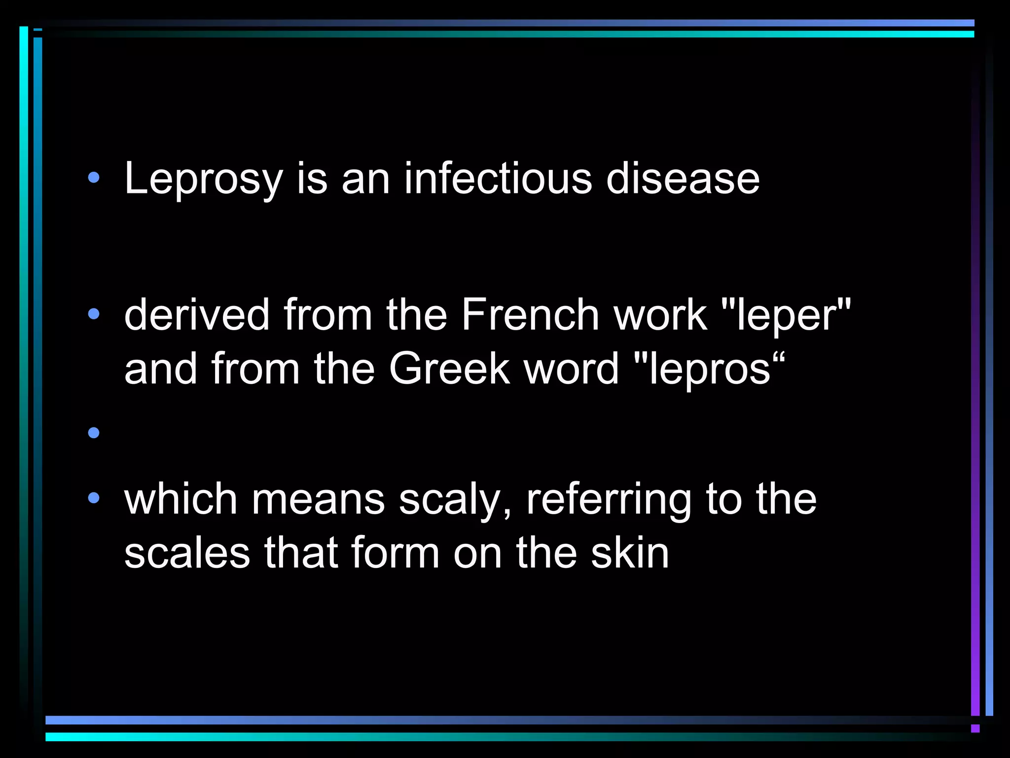 Leprosy | PPT