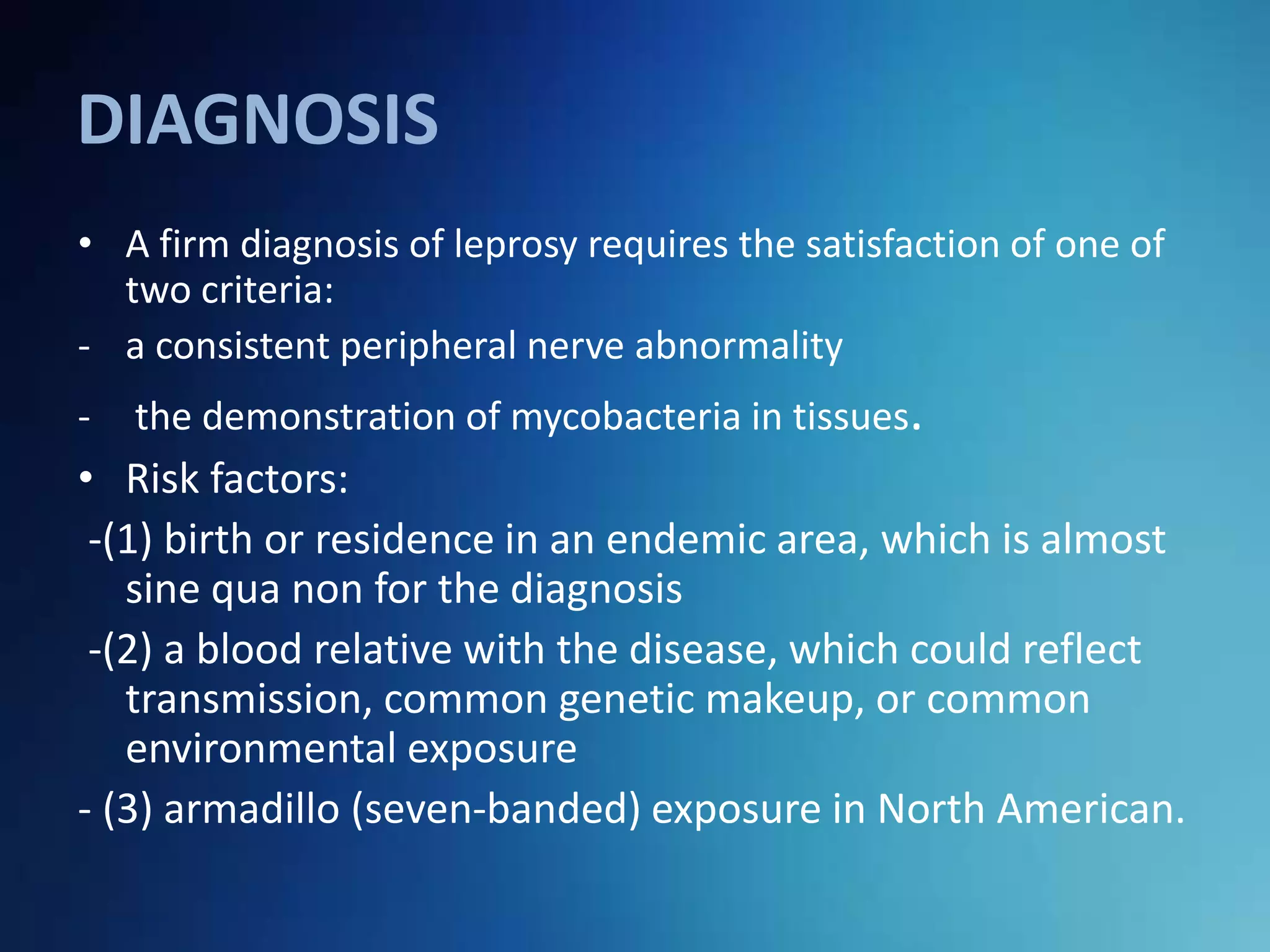 Leprosy - Dermatology | PPTX