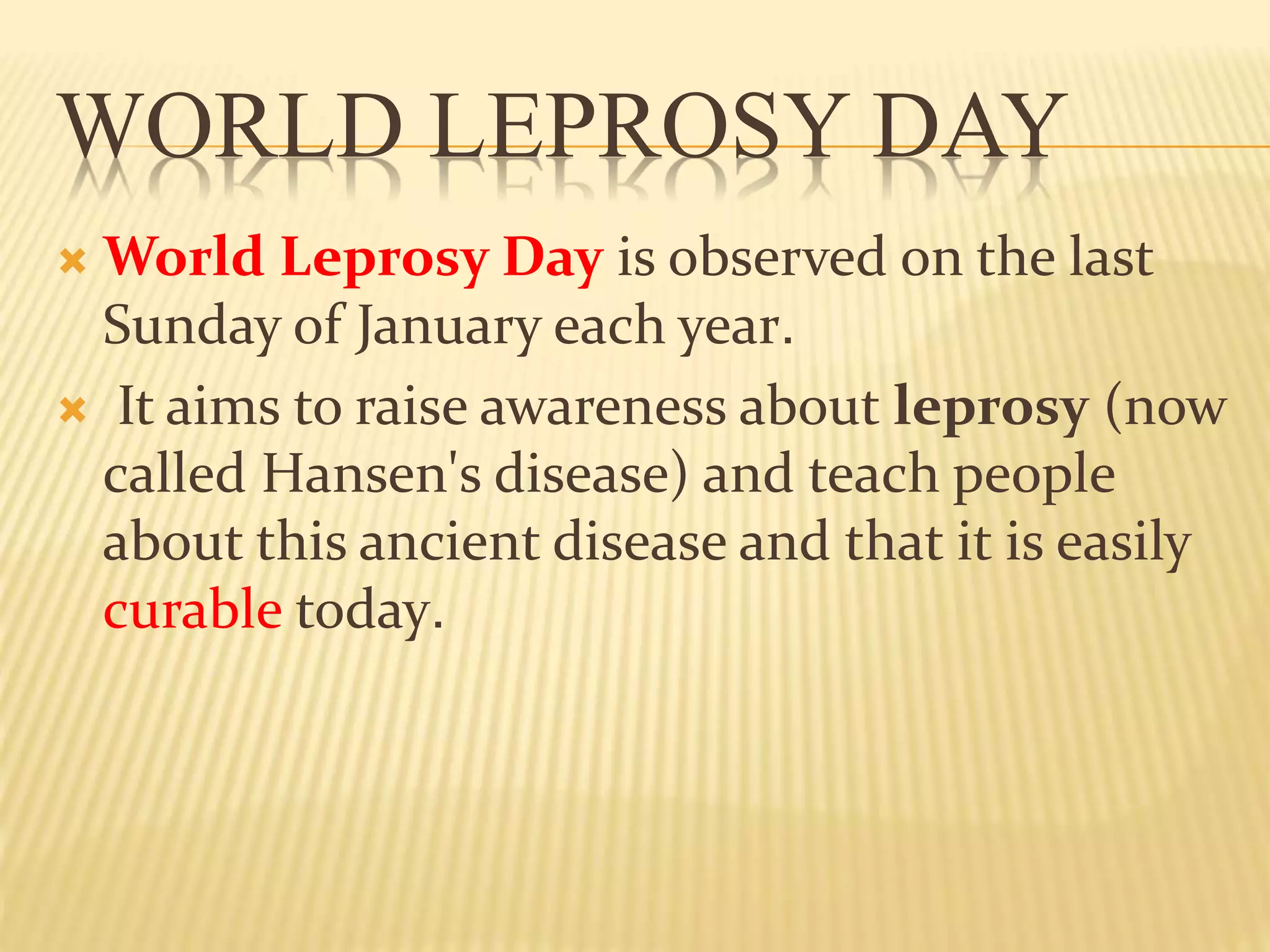 Leprosy | PPTX