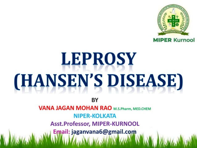 Leprosy | PPTX | Infectious Diseases | Diseases and Conditions