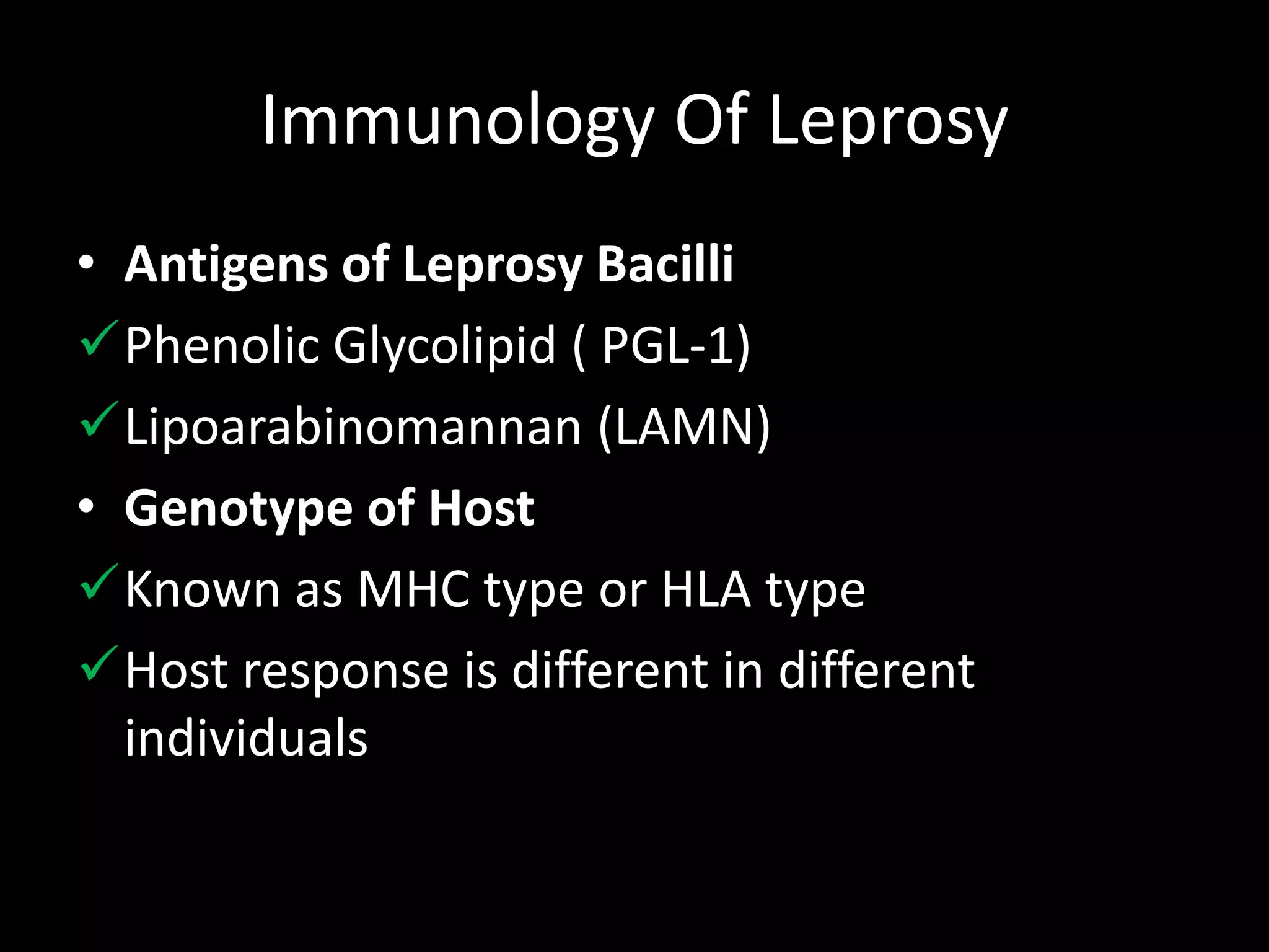 Leprosy, its pathogenesis and microbiology | PPTX