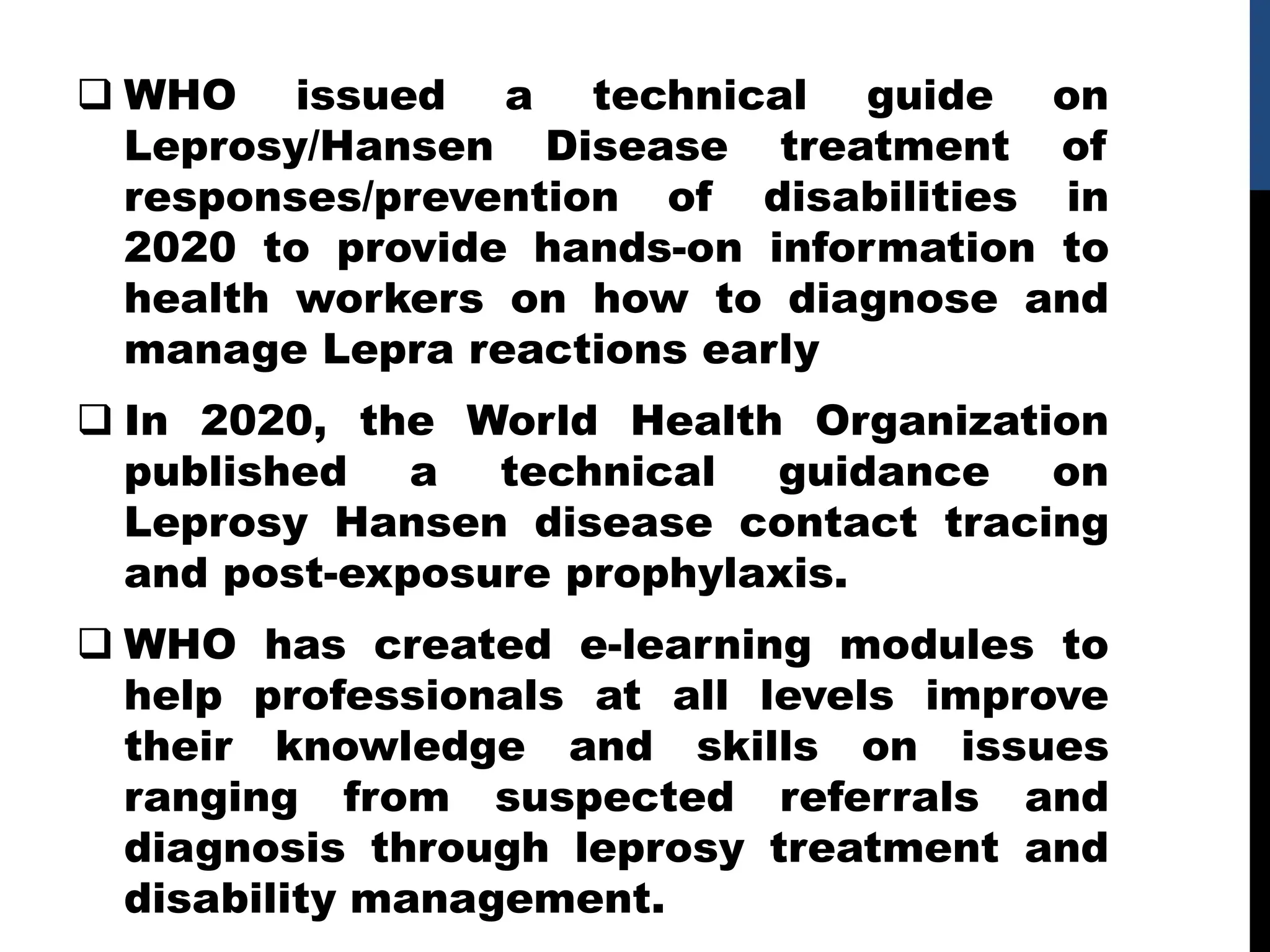 leprosy management of leprosy nursing students | PPTX