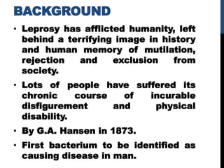 leprosy management of leprosy nursing students | PPTX