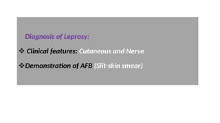Leprosy PPT, MBBS, MD, BPH, MPH Dr Narendra Kumar Yadav | PPTX