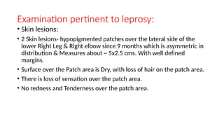 Leprosy clinicosocial case disscussionppt | PPTX