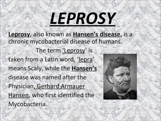 Leprosy | PPT