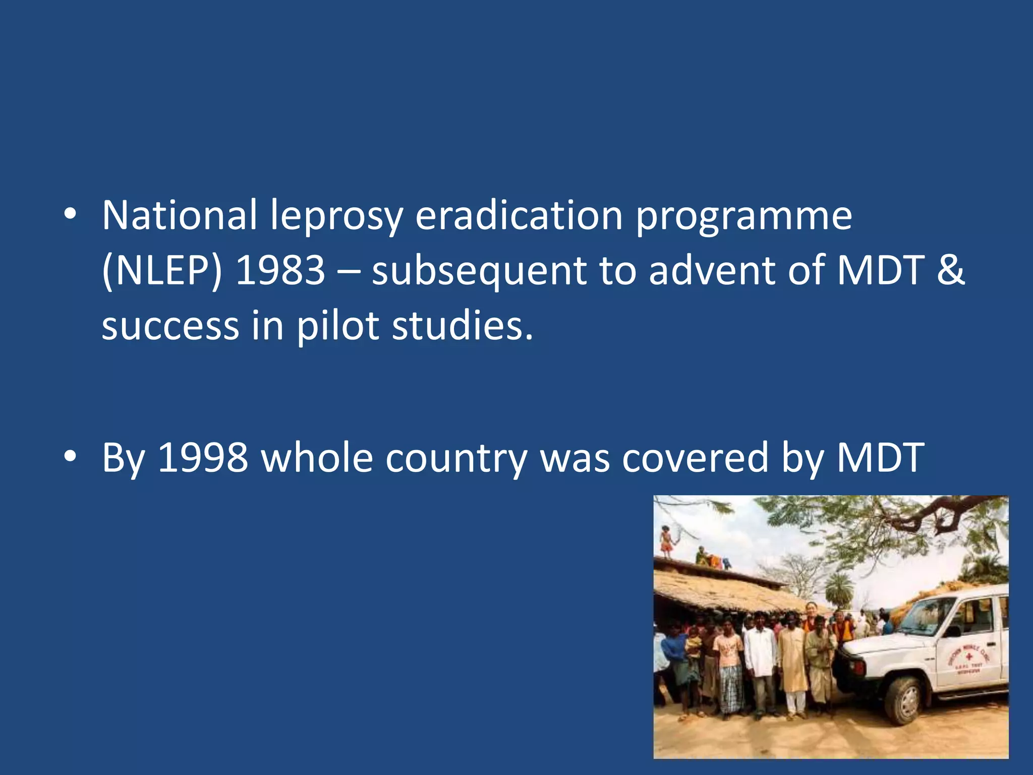 Leprosy control programmes and their current status | PPTX