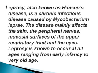 Leprosy day | PPT