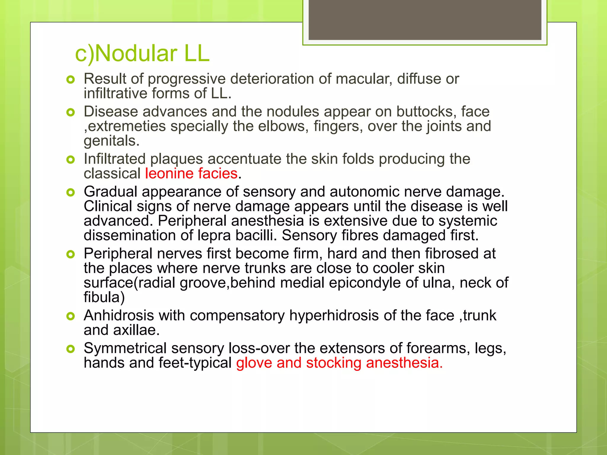 Leprosy - case definition and examination | PPTX