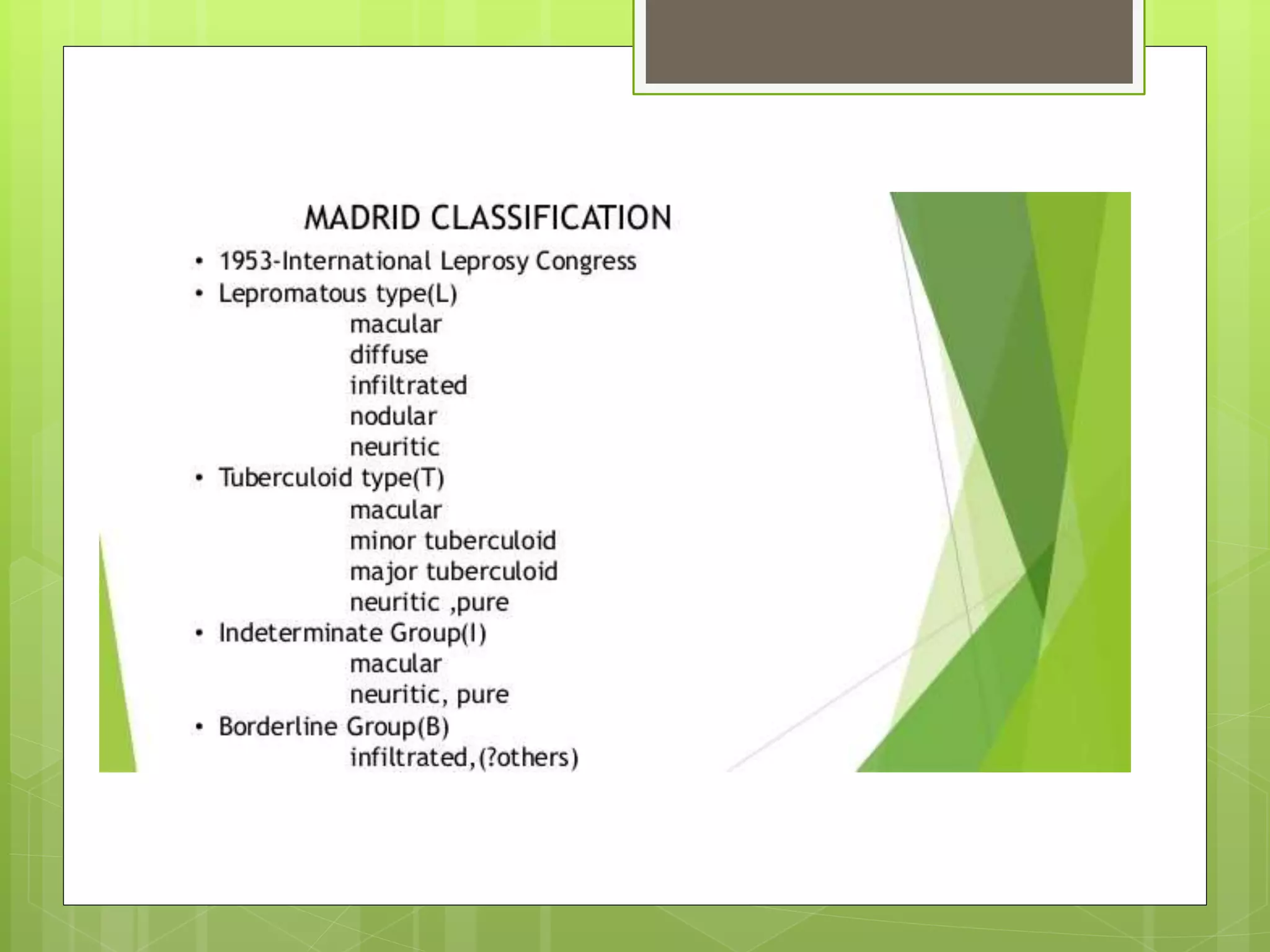 Leprosy - case definition and examination | PPTX