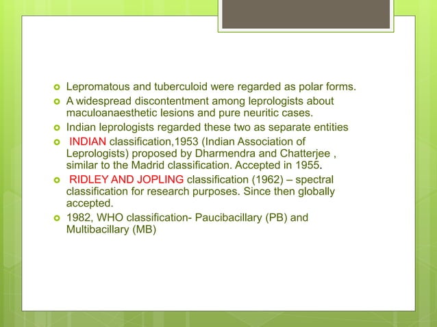Leprosy - case definition and examination | PPTX