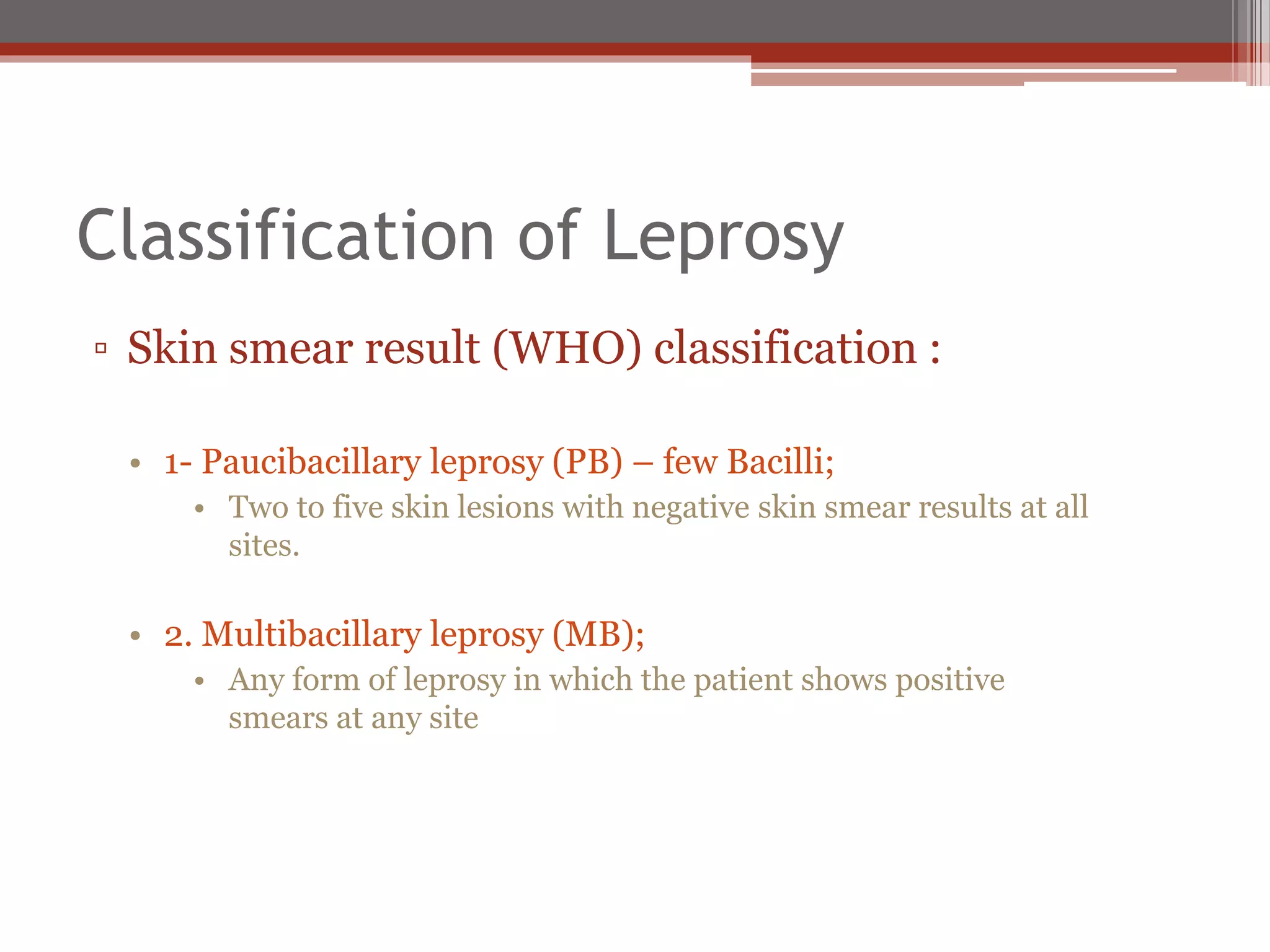 Leprosy ( hansen’s disease ) | PPTX