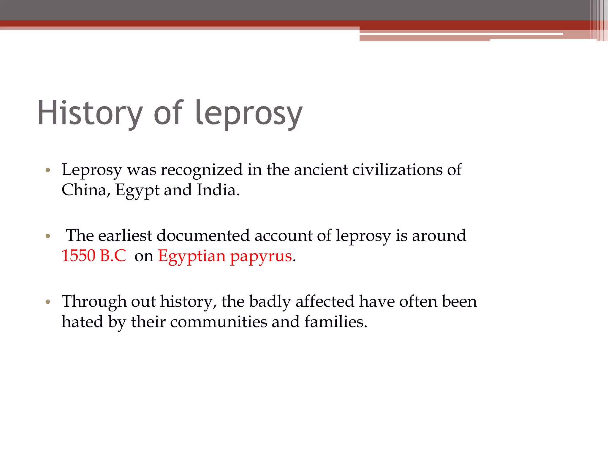 Leprosy ( hansen’s disease ) | PPTX