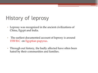 Leprosy ( hansen’s disease ) | PPTX
