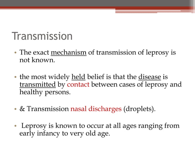 Leprosy ( hansen’s disease ) | PPTX