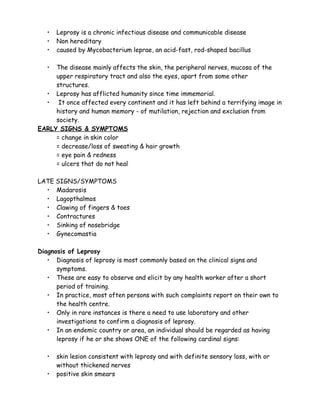Leprosy | DOC