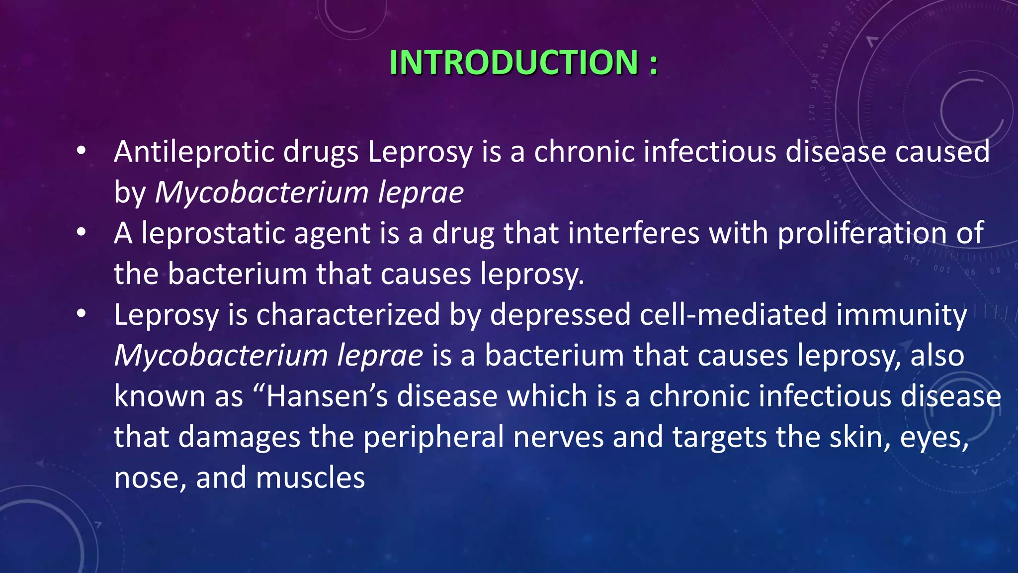 Drug acting on Leprosy, Antileprotic drugs | PPTX