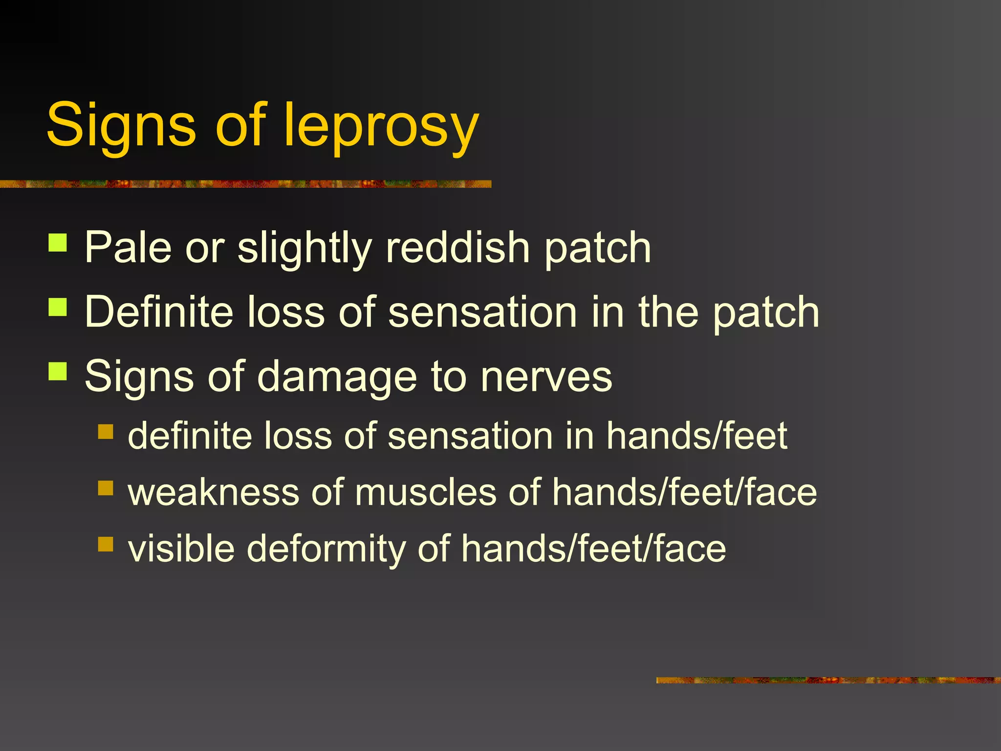 Leprosy training | PPT