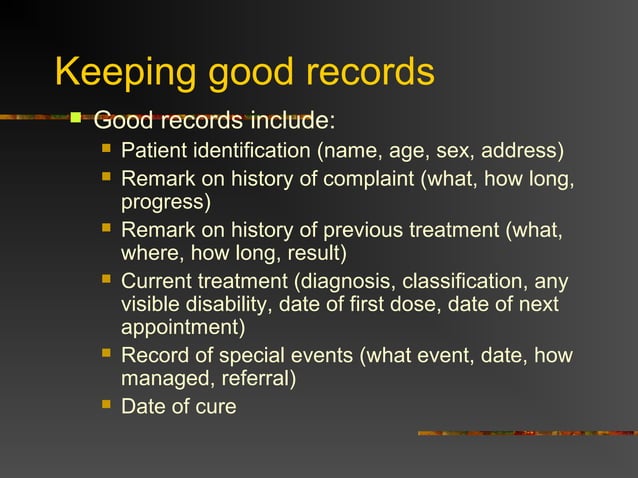 Leprosy training | PPT