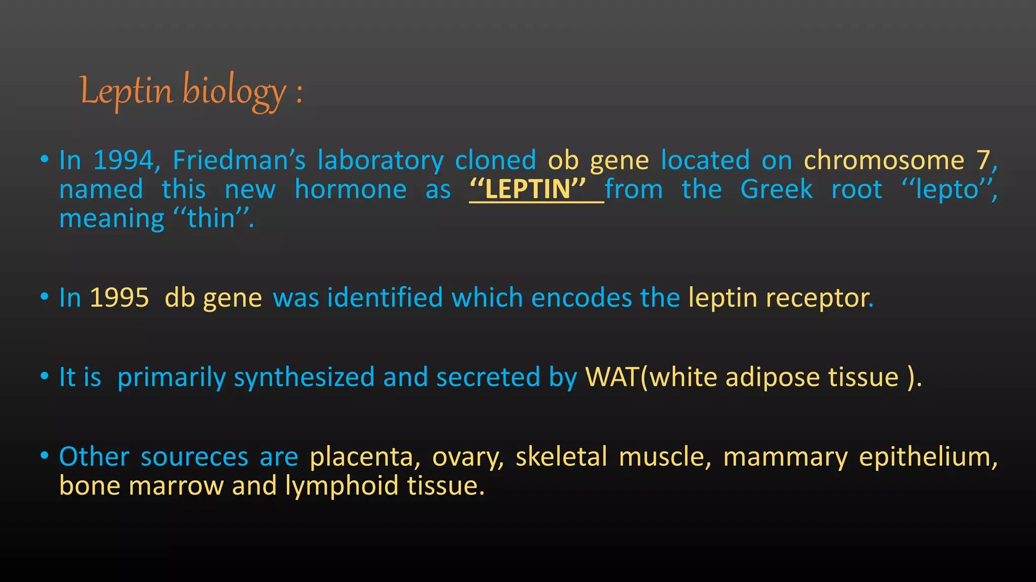 Leptin | PPTX