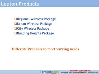 Lepton Maps offerings | PPTX | Geography | Science