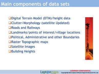 Lepton Maps offerings | PPTX | Geography | Science