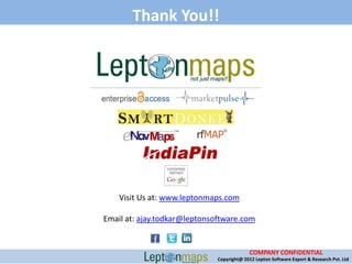Lepton Maps offerings | PPTX | Geography | Science
