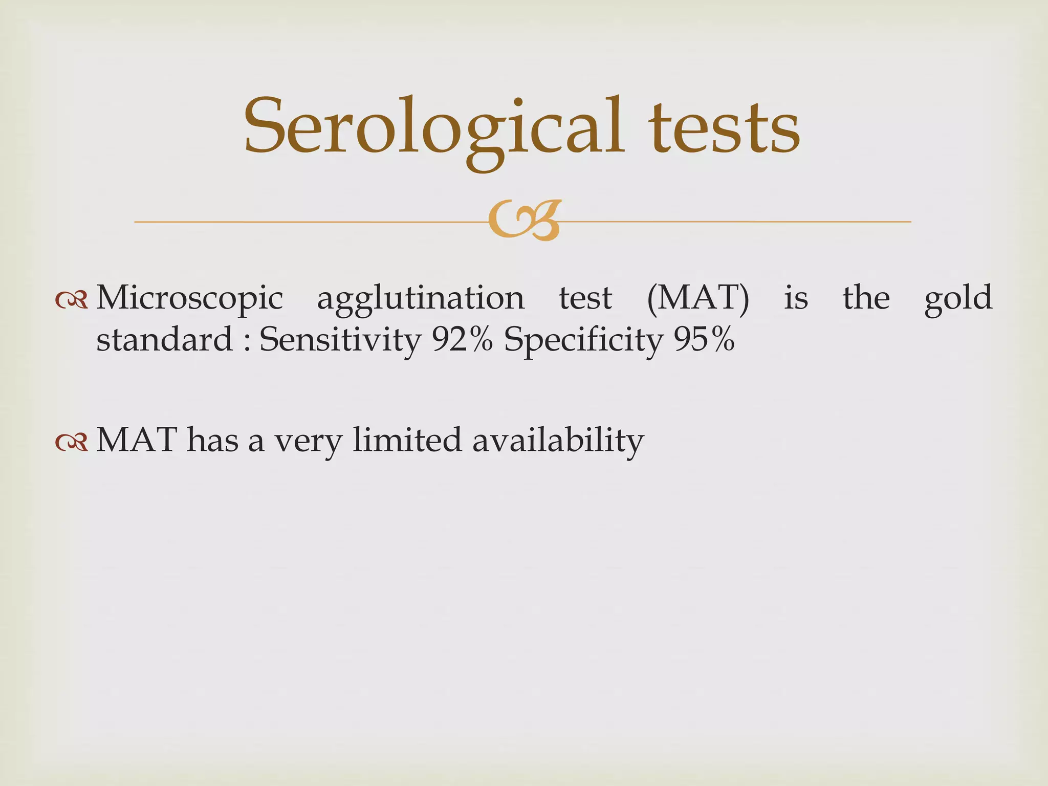 Leptospirosis : An Overview | PPTX