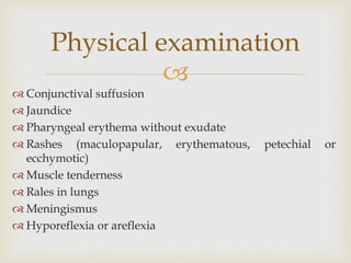 Leptospirosis : An Overview | PPTX