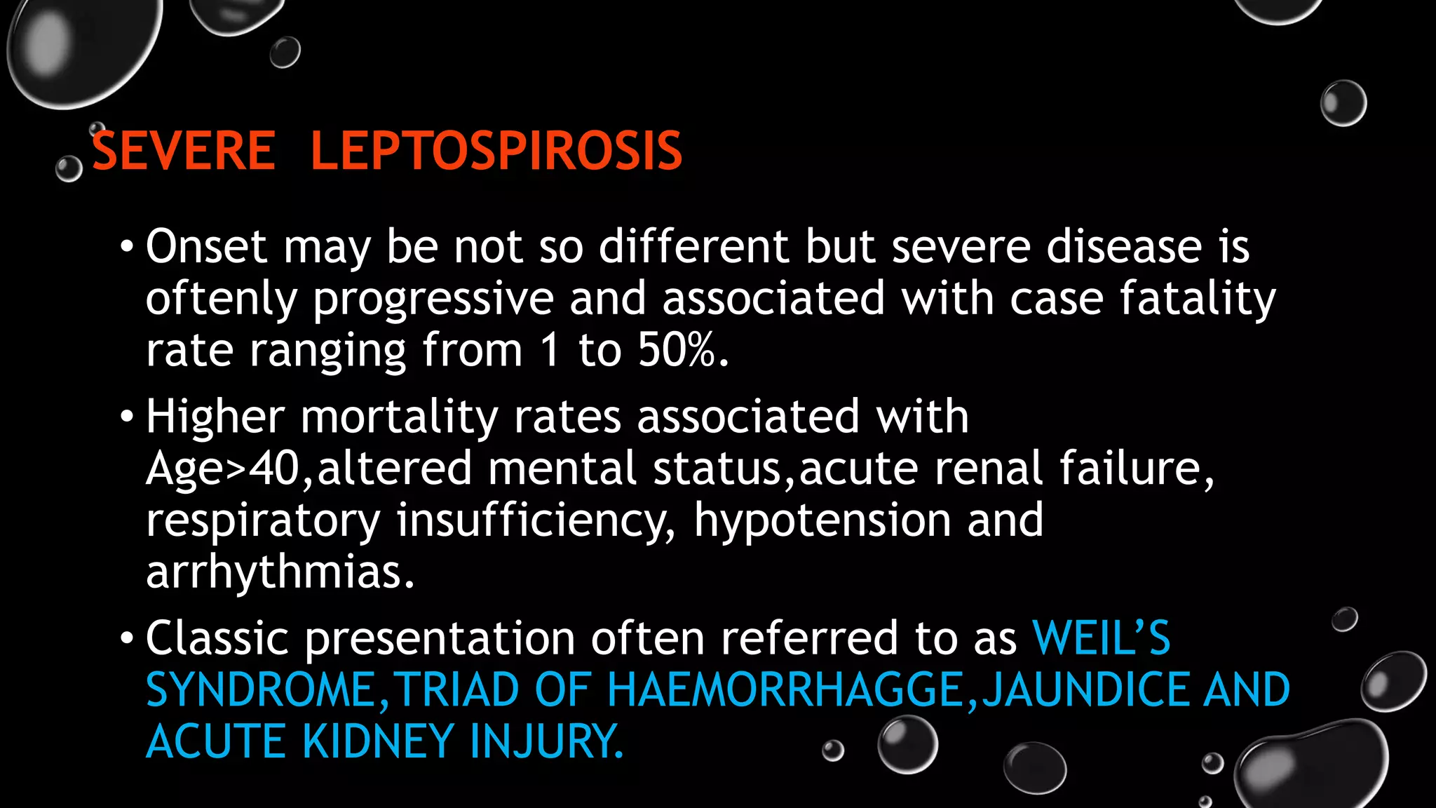 Leptospirosis | PPTX