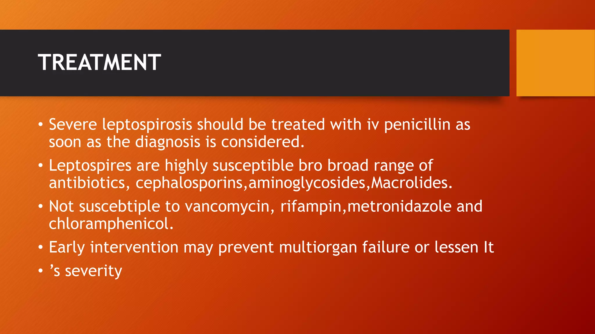 Leptospirosis | PPTX