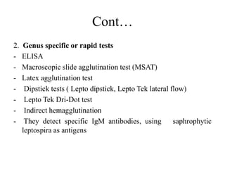 Leptospirosis | PPTX