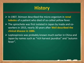 Leptospirosis- Dr Ajay Tyagi | PPTX