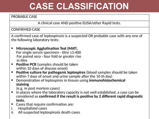 Leptospirosis notes IM full notes with clinical | PPT
