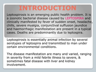 Class Presentation on LEPTOSPIROSIS ppt.pptx
