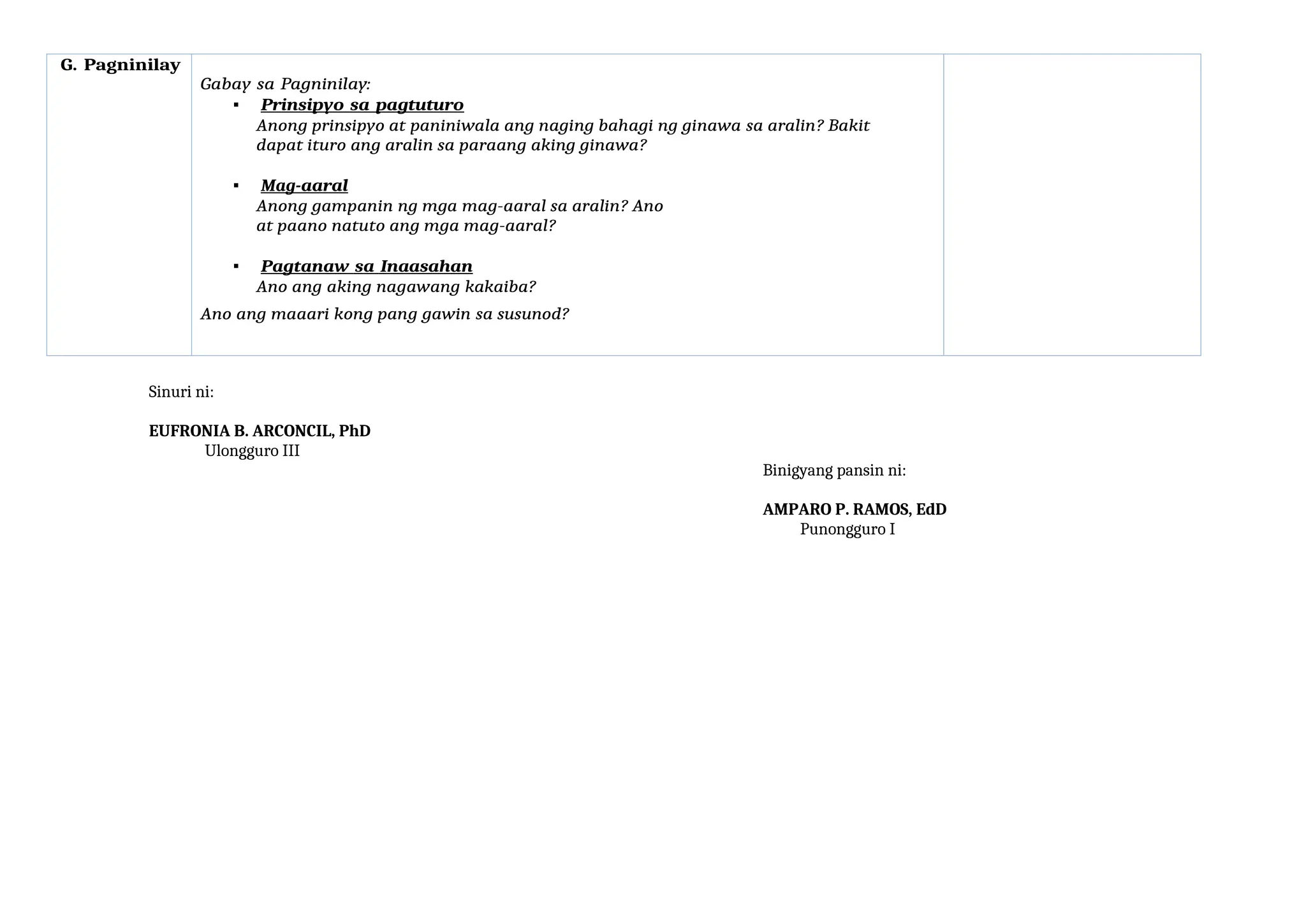 Matatag Curriculum Grade 7 Filipino 2024 | DOCX