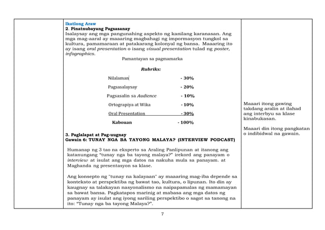 LE_Q2_AP7_Lesson 3 Week 6. lesson exemplar | PDF