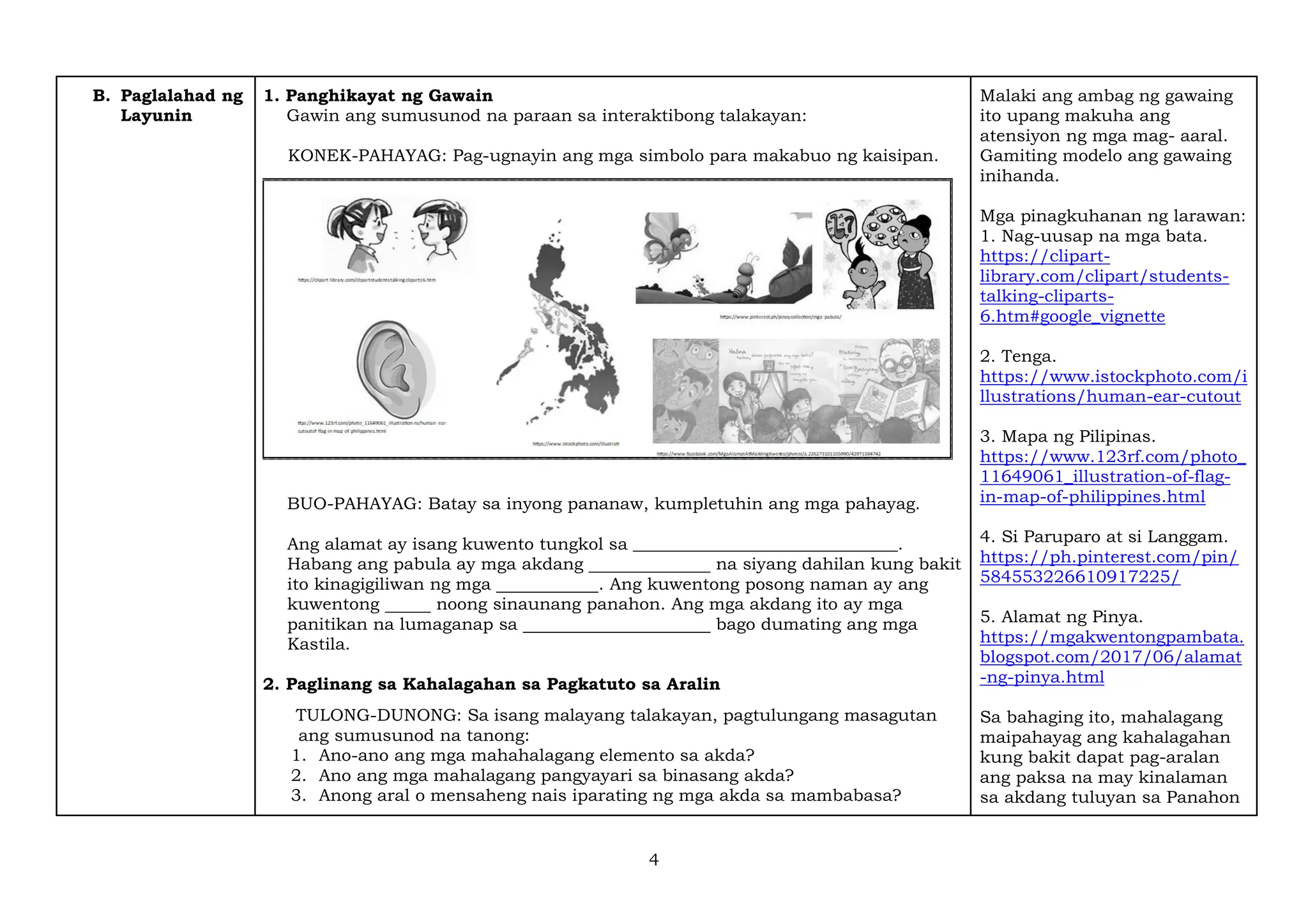 Filipino 7 Lesson 1 Week 1 Panitikan sa Panahon ng Katutubo-Tuluyan (Alamat) | PDF